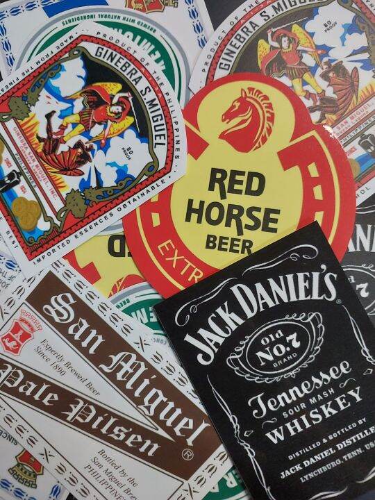 Alak / Alcohol / Liquor label laminated waterproof printed stickers ...