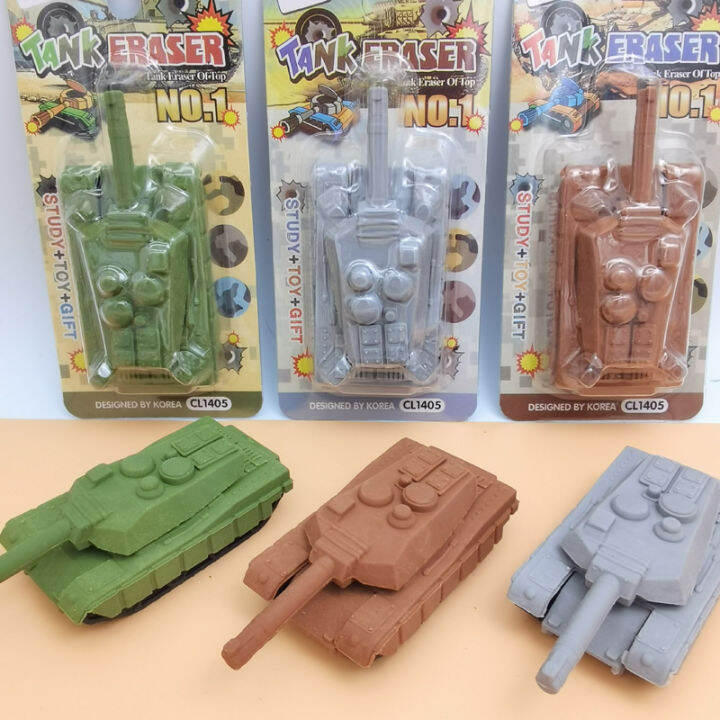 Tank Eraser Boys Creative Cartoon 3D Model Detachable Assembly ...