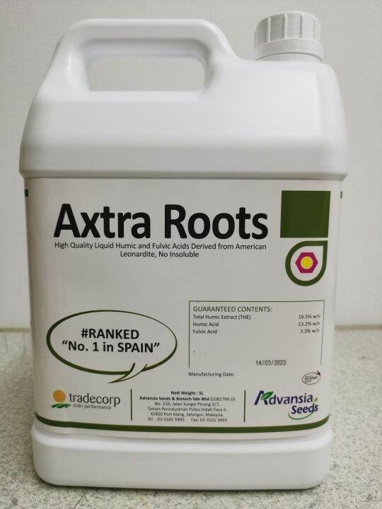 ADVANSIA Axtra Roots 5L Humic Acid 腐殖酸黄腐酸催根生根肥料肥水 Rooting Fulvic Acid ...