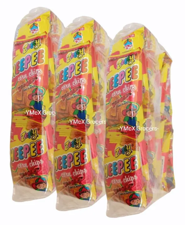 Zesty Cheepee Corn Chips - 3packs (12 x 8g per pack) | Lazada PH