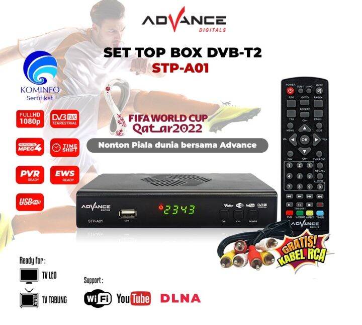 STB Murah Advance STP-A01 Set Top Box TV Digital Receiver Penerima ...