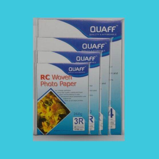 JC'S RC Woven Photo Paper 260gsm 3R,4R,5R,A4 20 sheets per pack | Lazada PH