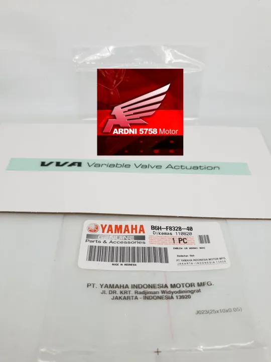 STICKER STIKER LABEL MARK LOGO TULISAN VVA VARIABLE VALVE ACTUATION ...