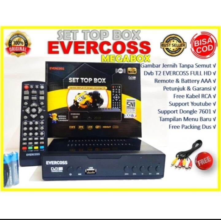 stb digital evercross set top box pro digital tv receiver full HD STB ...