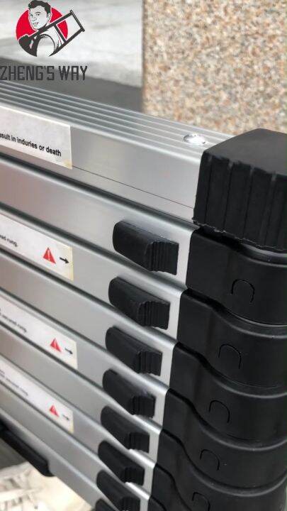 Kruger Aluminum Telescopic Straight Ladder, 10 Steps (2.9m / 9.5ft ...