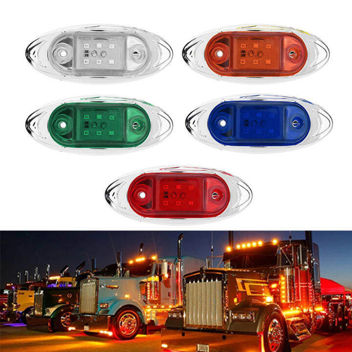 Truck Side Marker Indicator Light COB 6 LED Super Bright For Bus Lorry ...