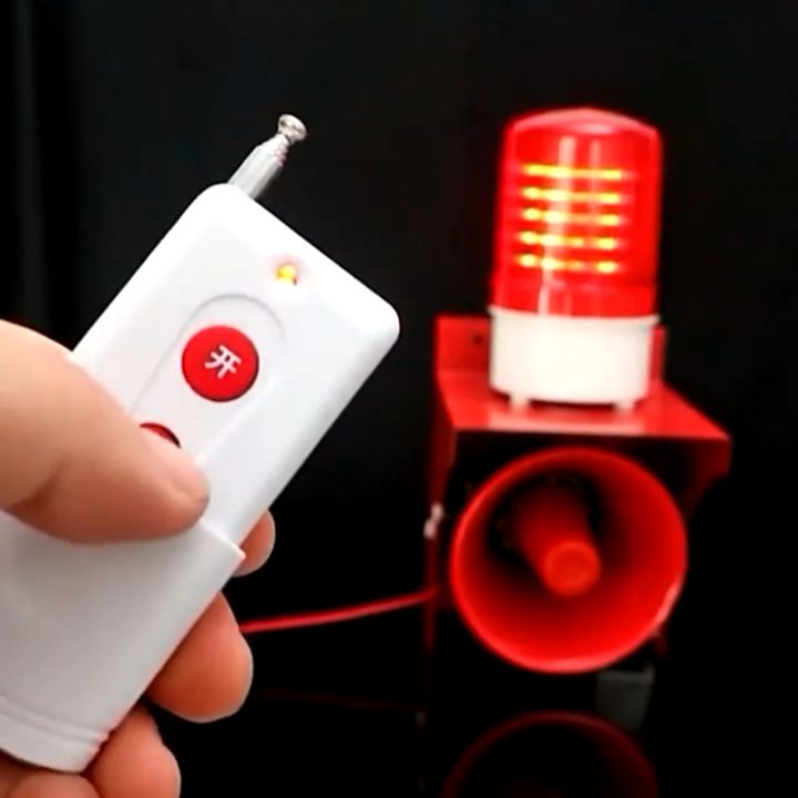 Voice and Light Alarm Industrial blinker Strobe light siren alarm 220v ...