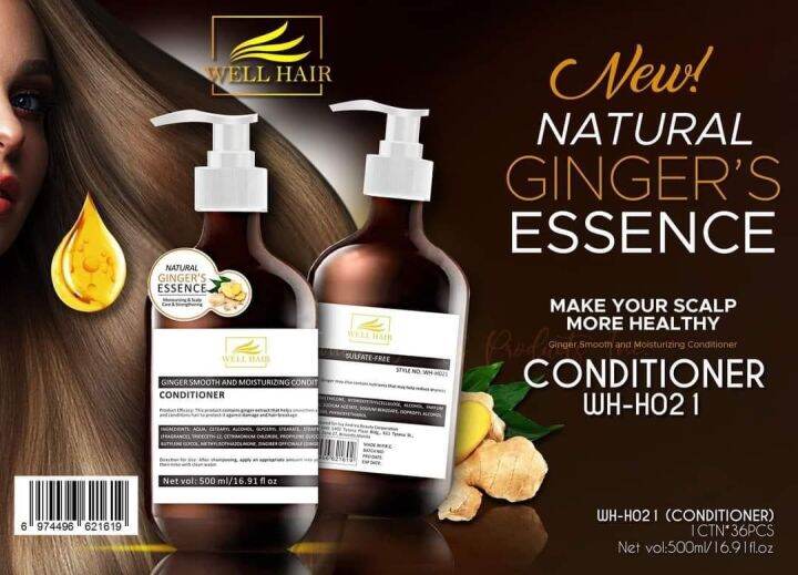 bremod Well hair Ginger Shampoo/ Conditioner 500ml | Lazada PH