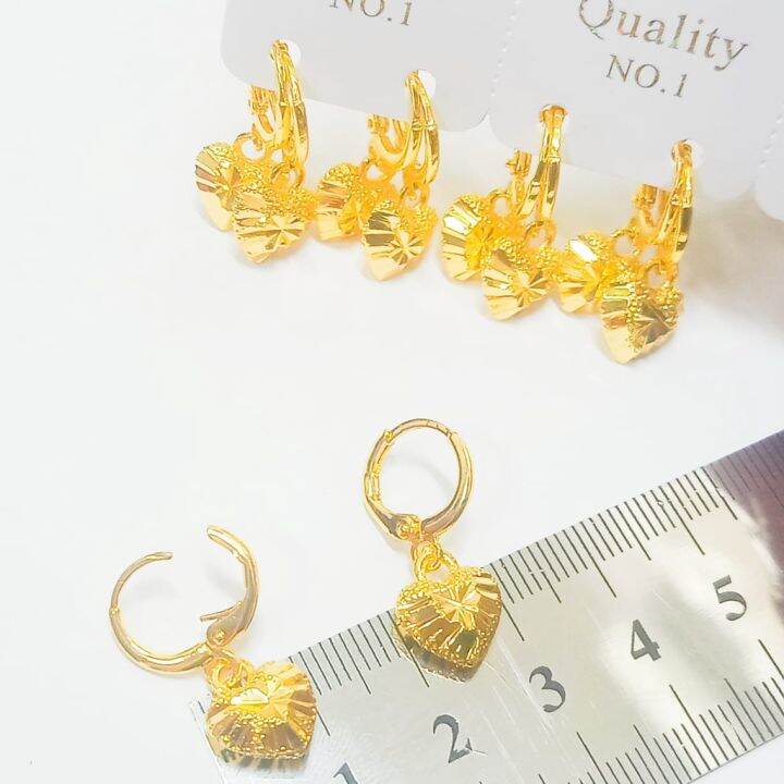 SUBANG EMAS BANGKOK 24K SUBANG GANTUNG 24K GOLD PLATED EARRING SUBANG ...
