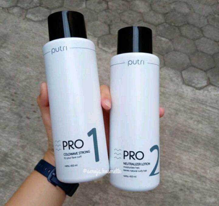 1 SET PUTRI Obat Keriting Rambut Cold Wave Step 1 dan Step 2 | Lazada ...