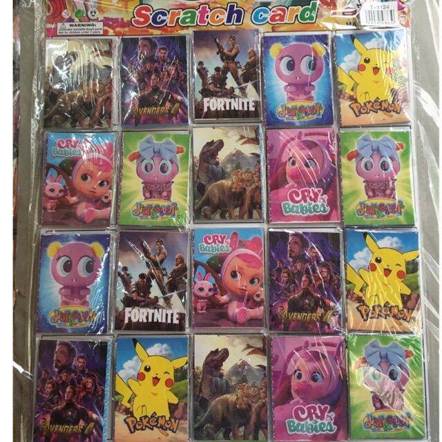 20pcs Scratch card for kids Cartoon | Lazada PH