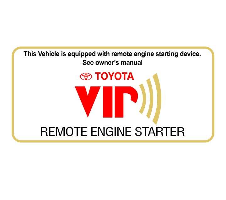 Toyota VIP (Transparent) Sticker - 1pc | Lazada PH