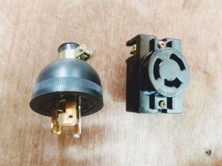 GENERATOR PLUG HEAVY DUTY 30A~250V MALE / FEMALE 3 PRONG PLG3 / PLG3F ...