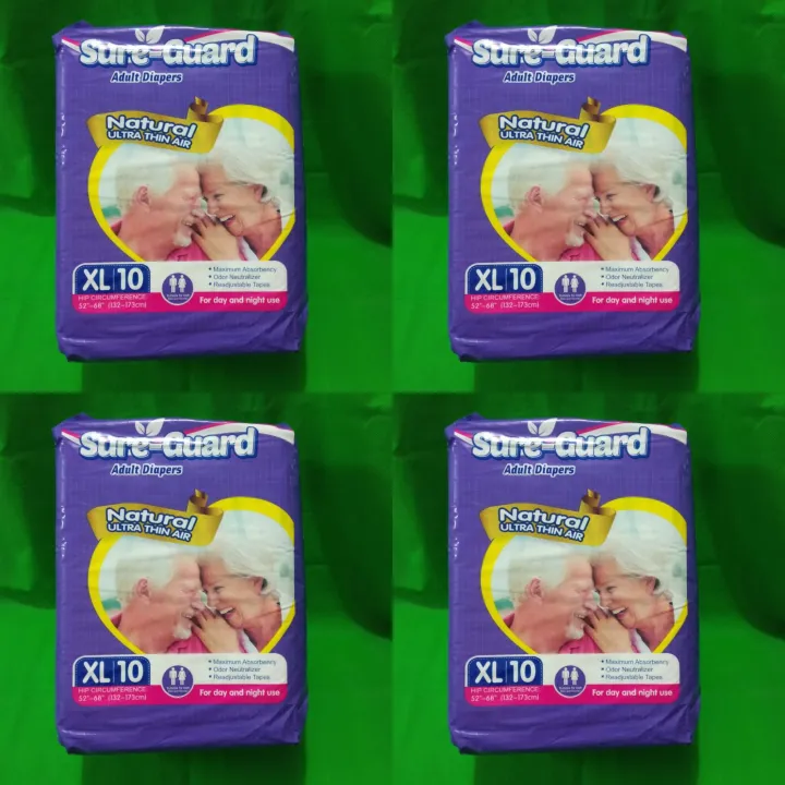 4Packs Sureguard Adult Diaper Tape XL 10Pcs Per Pack | Lazada PH