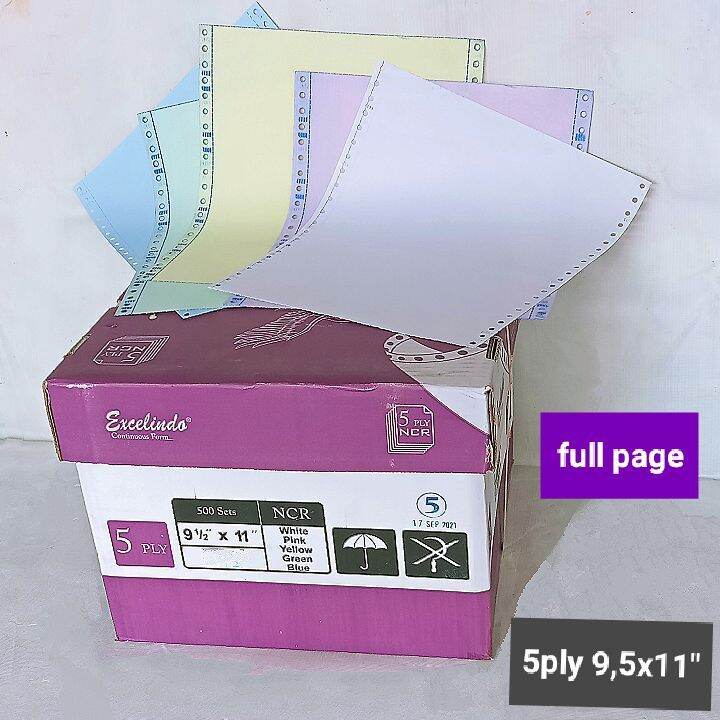 Kertas Continuous form 5ply NCR 9.5x11" (full page) | Lazada Indonesia