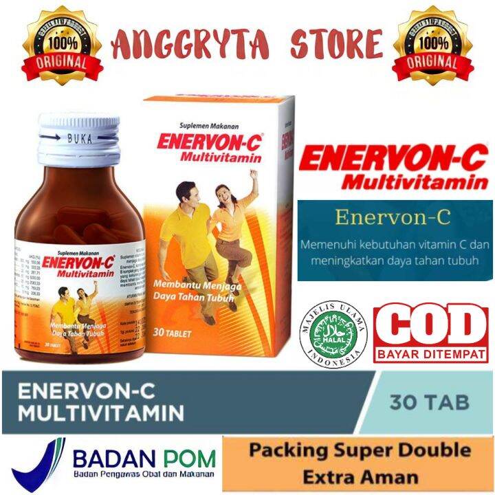 Enervon C Active Botol Suplemen Kesehatan 30 Tablet Multivitamin ...