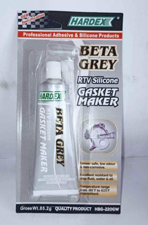 Hardex Beta Grey (Gray) RTV Silicone Gasket Maker 40G/85.2G | Lazada PH