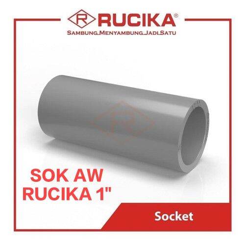 SOCK PIPA PVC RUCIKA POLOS 1" x 1" SAMBUNGAN PIPA PRALON | Lazada Indonesia