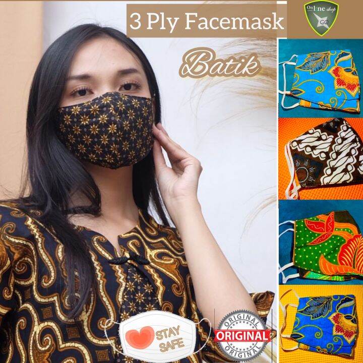 GOSHOP 4U | 3 Ply Batik Face Mask Original From Indonesia Best Quality ...