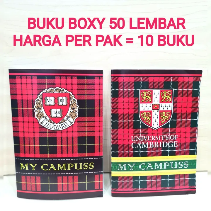 Buku Tulis BOXY 50 Lembar Isi 10 Buku RANDOM | Lazada Indonesia