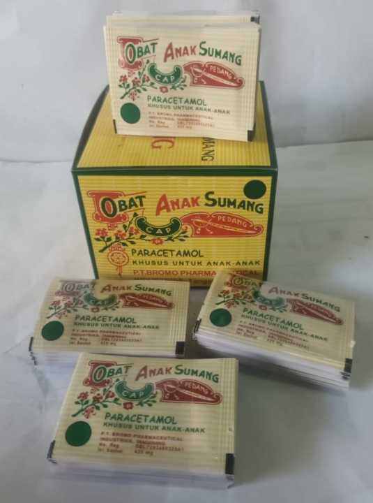 ANAK SUMANG Cap Pedang pereda demam untuk anak-anak isi 20 sachet ...