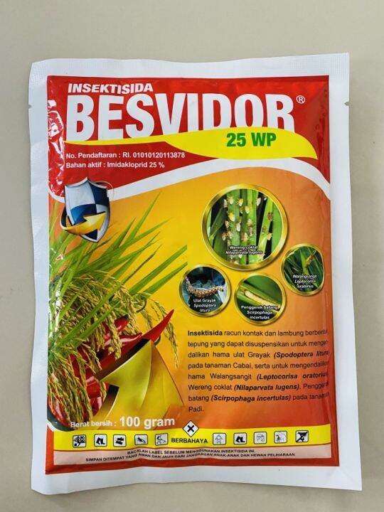 Insectisida Besvidor 25 wp kmsn 100 gr, Besvidor 25 WP adalah ...