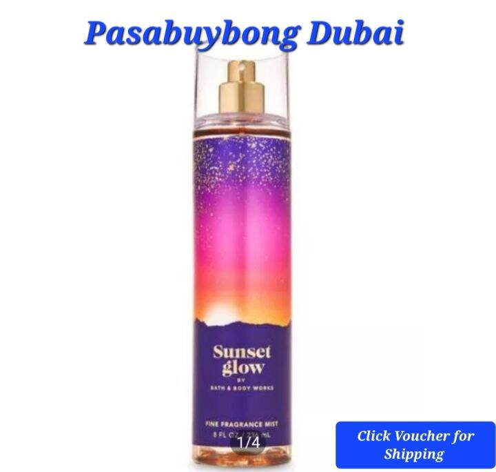 Bath & Body Works Sunset Glow Mist 236ml Dubai Mall Boutique UAE ...