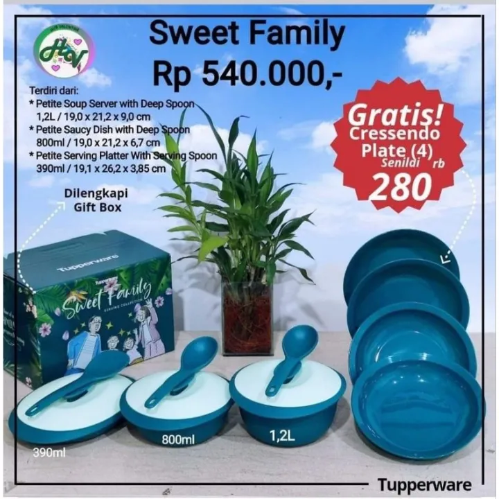Tupperware sweet family set | Lazada Indonesia