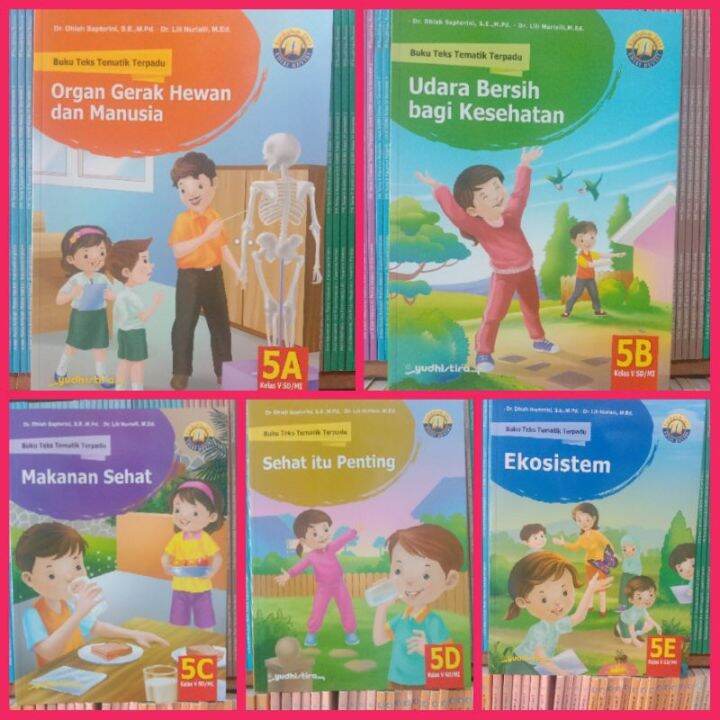 PAKET BUKU TEKS TEMATIK TERPADU KELAS 5 SD 5A 5B 5C 5D 5E YUDHISTIRA | Lazada Indonesia