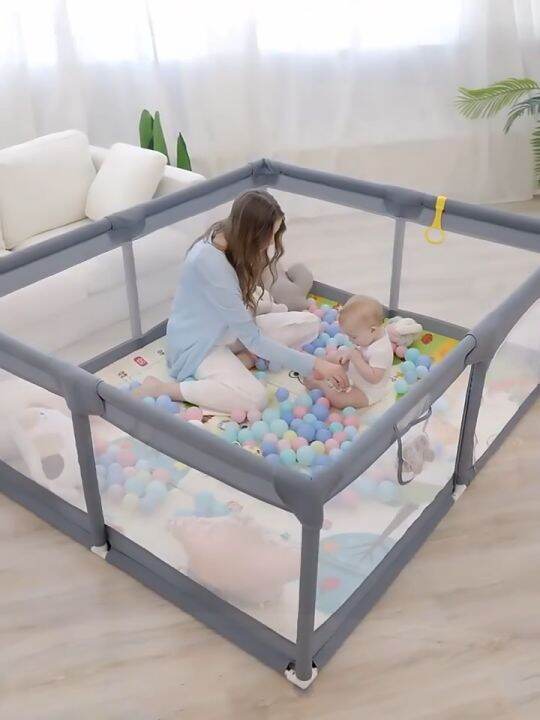 Mmflight Pagar Bayi Play Fence Pagar Kasur Pengaman Baby Pagar Mainan ...