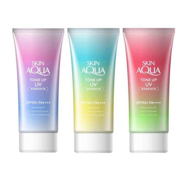 Rohto Skin Aqua Tone Up UV Essence Sunscreen SPF50+ PA+++ New formula ...