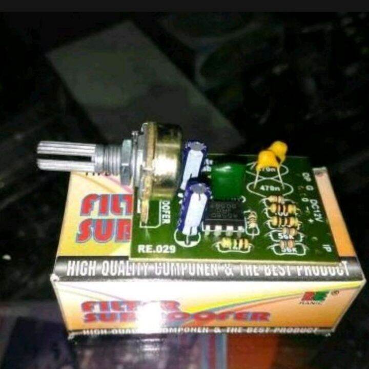 Kit Rangkaian preamp subwoofer mengunakan IC 4558 tegangan 12volt | Lazada Indonesia