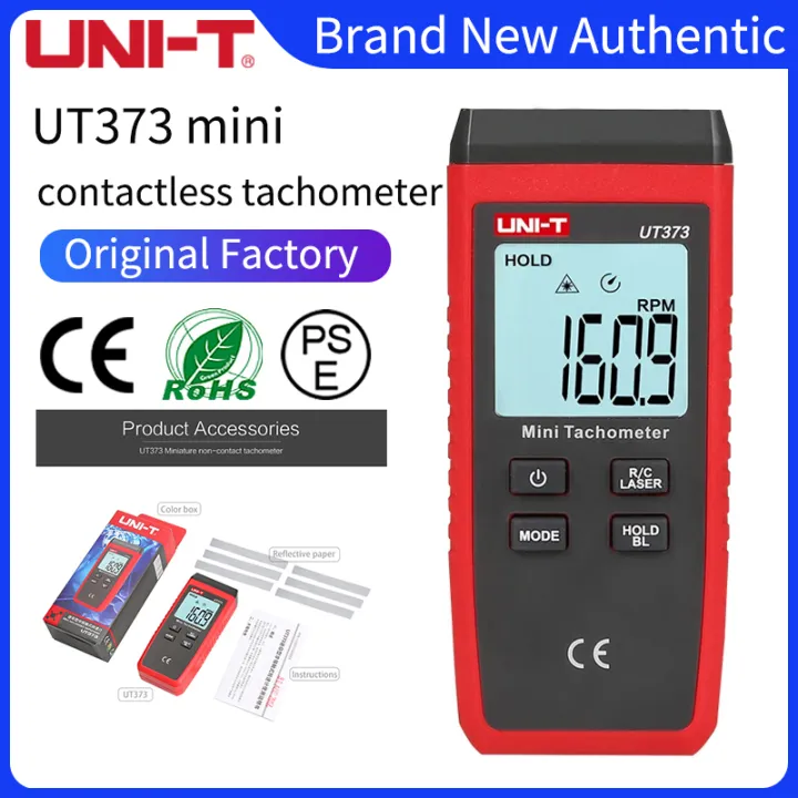 UNI-T UT373 Digital Laser Handheld Tachometer Single Trigger Auto RPM ...