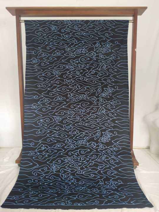 kain batik motif mega mendung dasar hitam | Lazada Indonesia