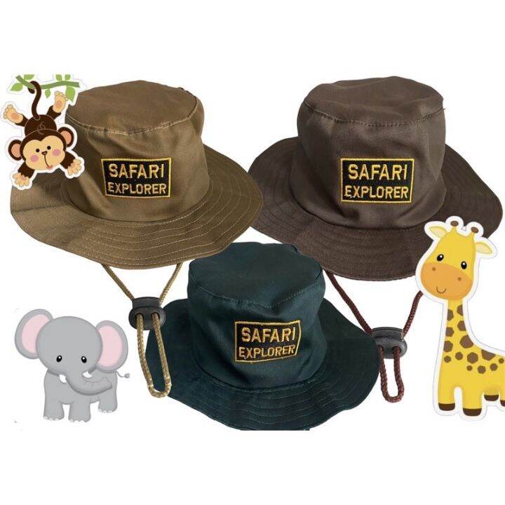 Safari hat for kids dinosaur jungle props zookeeper birthday party outfit costume | Lazada PH