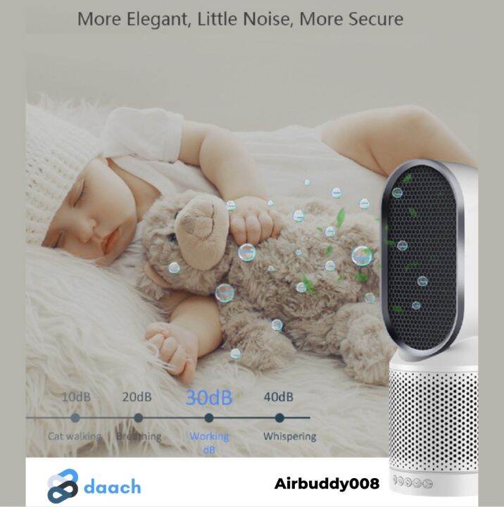 Air purifier with HEPA filter Daach Airbuddy008 | Lazada PH