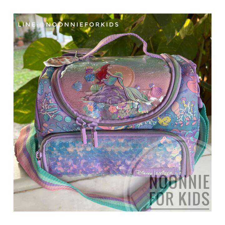 กระเป๋าใส่กล่องอาหาร แบบ 2 ชั้น Smiggle Disney Princess Ariel Double ...