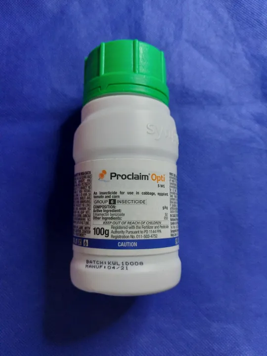 Proclaim 5 WG (100 grams) Insecticide for Cabbage, Eggplant Tomato and ...