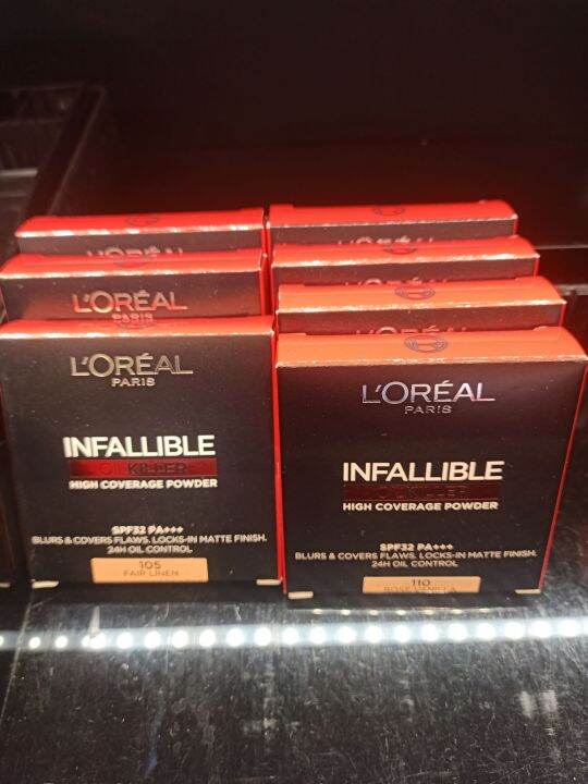 LOREAL INFALLIBLE OIL KILLER HIGH COVERAGE POWDER | Lazada Indonesia