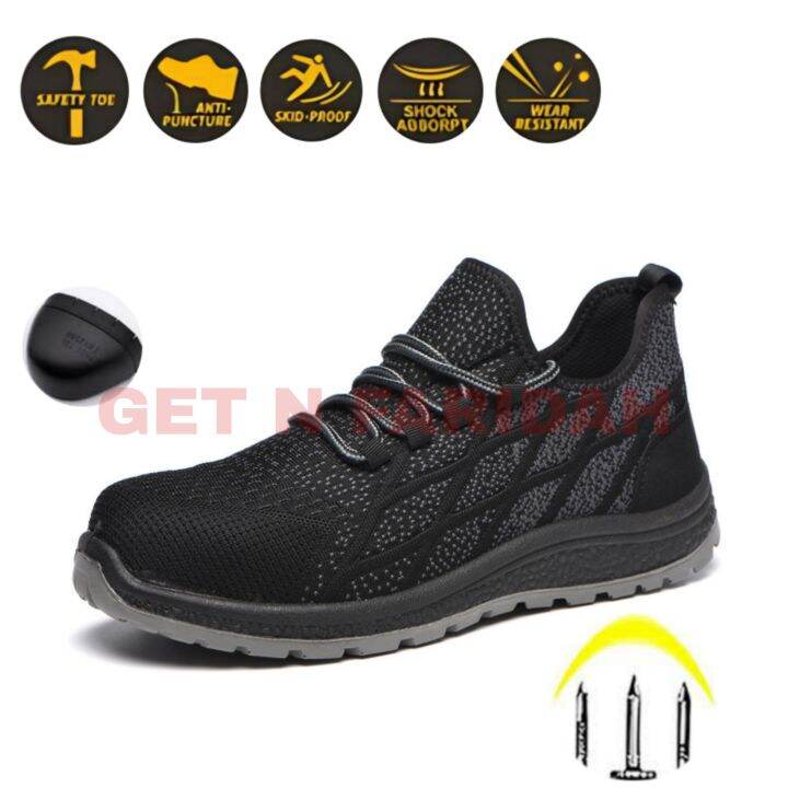 Get x Sepatu Safety Ujung Besi Super ringan | Lazada Indonesia