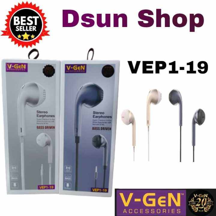 Handsfree V-GeN VEP1-19 Wired Earphone Headset Stereo Sound VGEN | Lazada Indonesia
