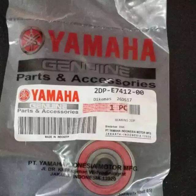 Yamaha Mio I 125 M3/MSI 125/GT/Nmax v1,v2/Aerox 155 v1 ,v2/Fino i 125 CVT Bearing 2DP-E7412-00 ...