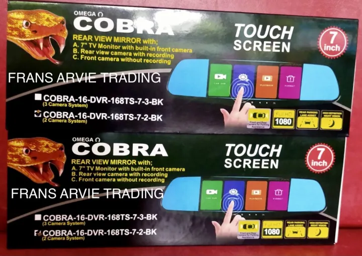 COBRA 7” TOUCH SCREEN DVR | Lazada PH