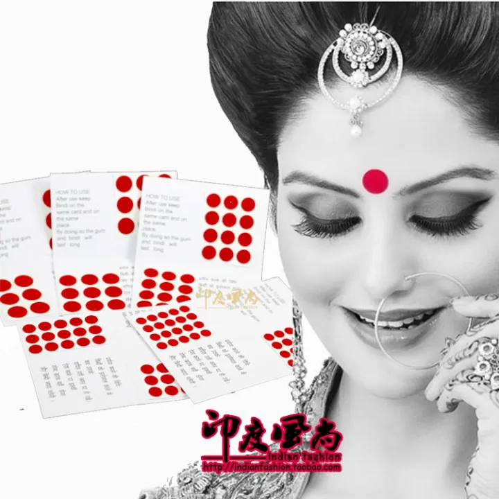 Indian Fashion Imported Eyebrow Stickers Bindi Forehead Stickers ...