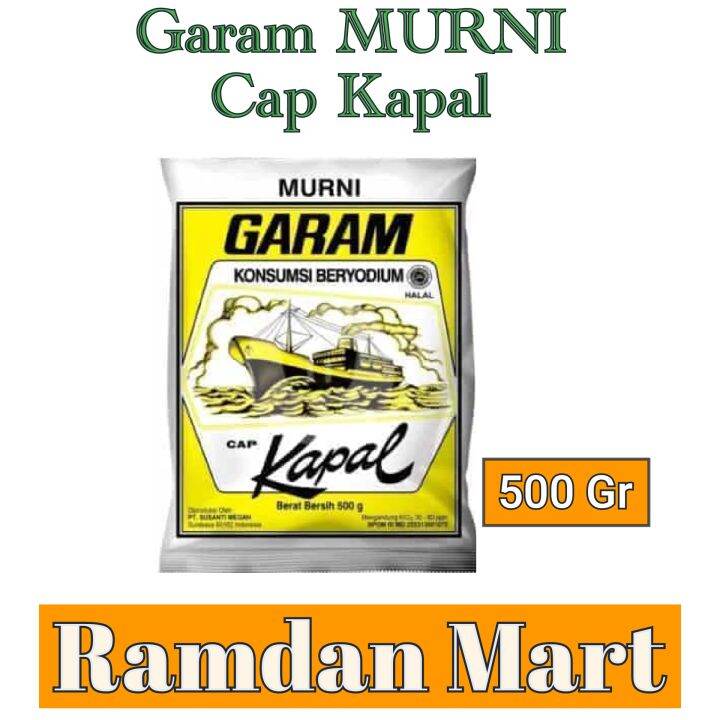 Garam Dapur CAP KAPAL 500Gr | Lazada Indonesia