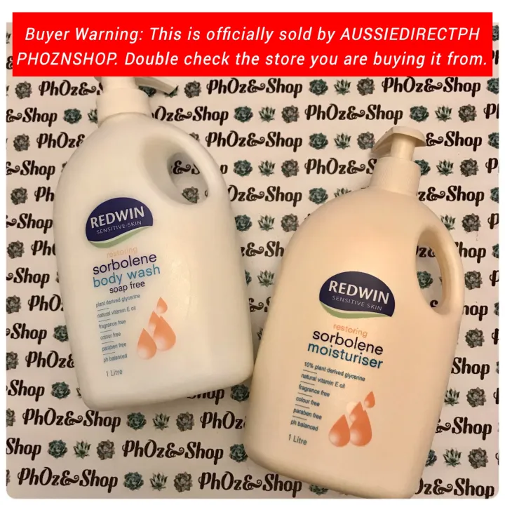 1L REDWIN SORBOLENE WASH OR MOISTURISER LOTION WITH VITAMIN E 🇦🇺 ...