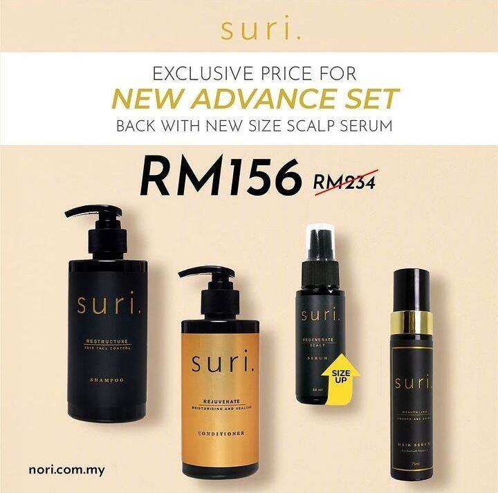 SURI BY LISA SURIHANI HAIRFALL SHAMPOO (ADVANCE SET) | Lazada