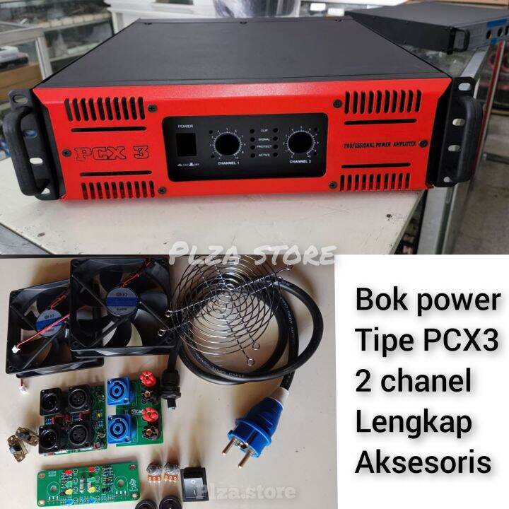 Bok power amplifier PCX3 komplit Aksesoris 2 chanel ukuran 3U bahan plat tebal | Lazada Indonesia