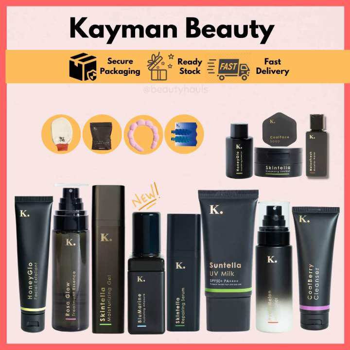 [SALE+FREE GIFT] KAYMAN SUNTELLA UV MILK, HONEYGLO EXFOLIATOR ...