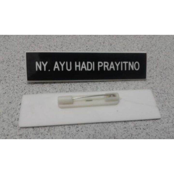 Name tag| Papan Nama PDH Coating|Papan Nama Grafir | Lazada Indonesia
